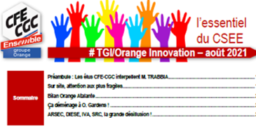 CSEE Orange Innovation Août 2021 : L'Essentiel | INNOV | Divisions ...